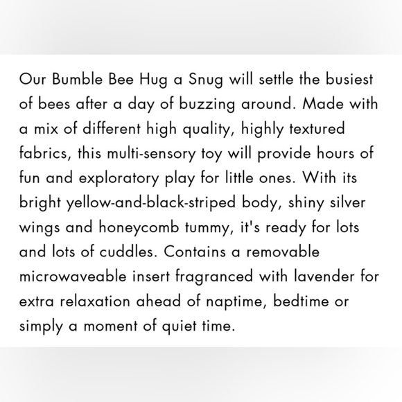 Aroma Home | Toys | Hug And Snug Bumblebee | Poshmark
